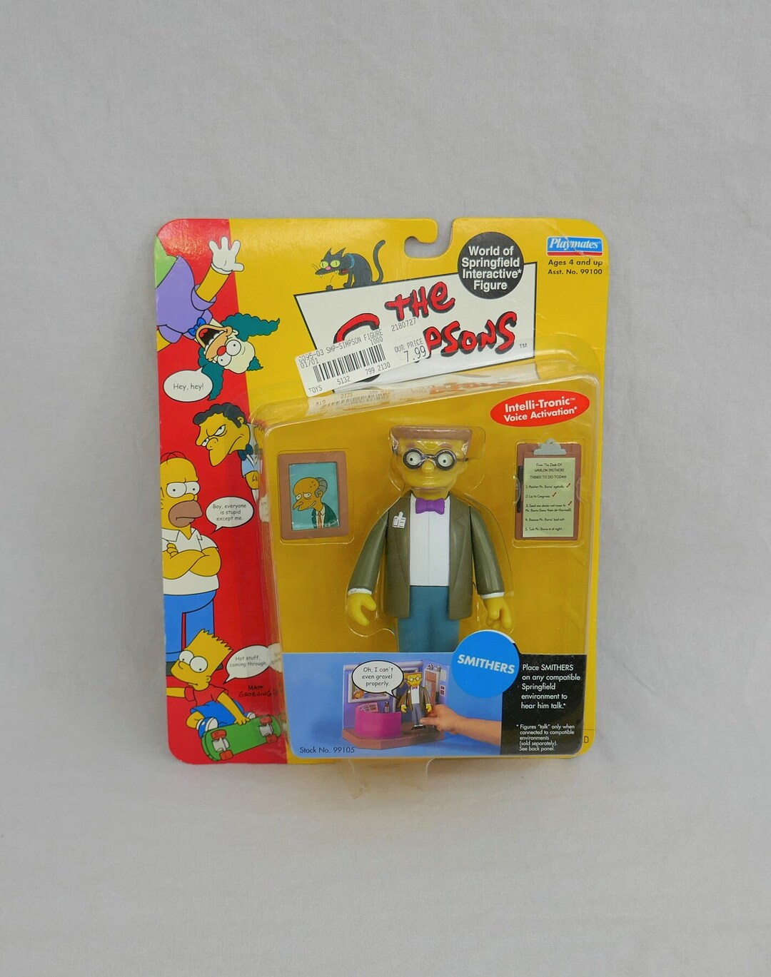 Vintage Smithers From the Simpsons Toy World of Springfield Interactive ...