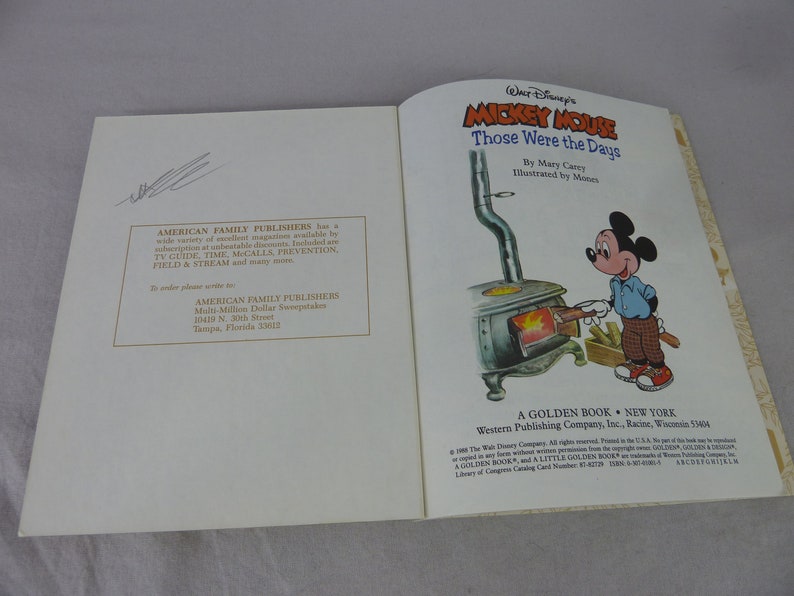 Mickey Mouse Those Were the Days (1988) by Mary Carey and Mones - Walt ...