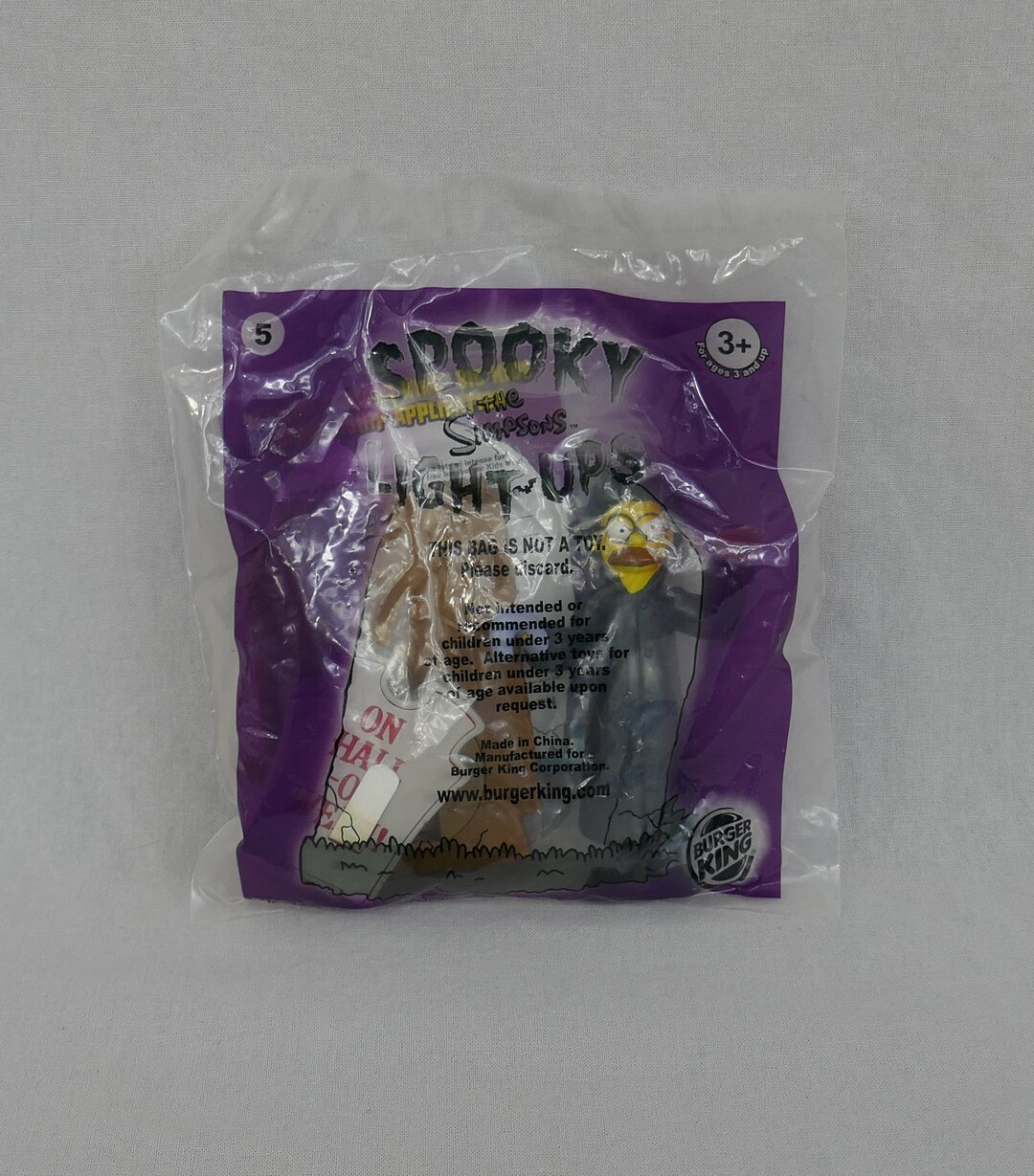 Vintage Burger King 2001 Ned Flanders Toy the Simpsons Halloween Spooky ...