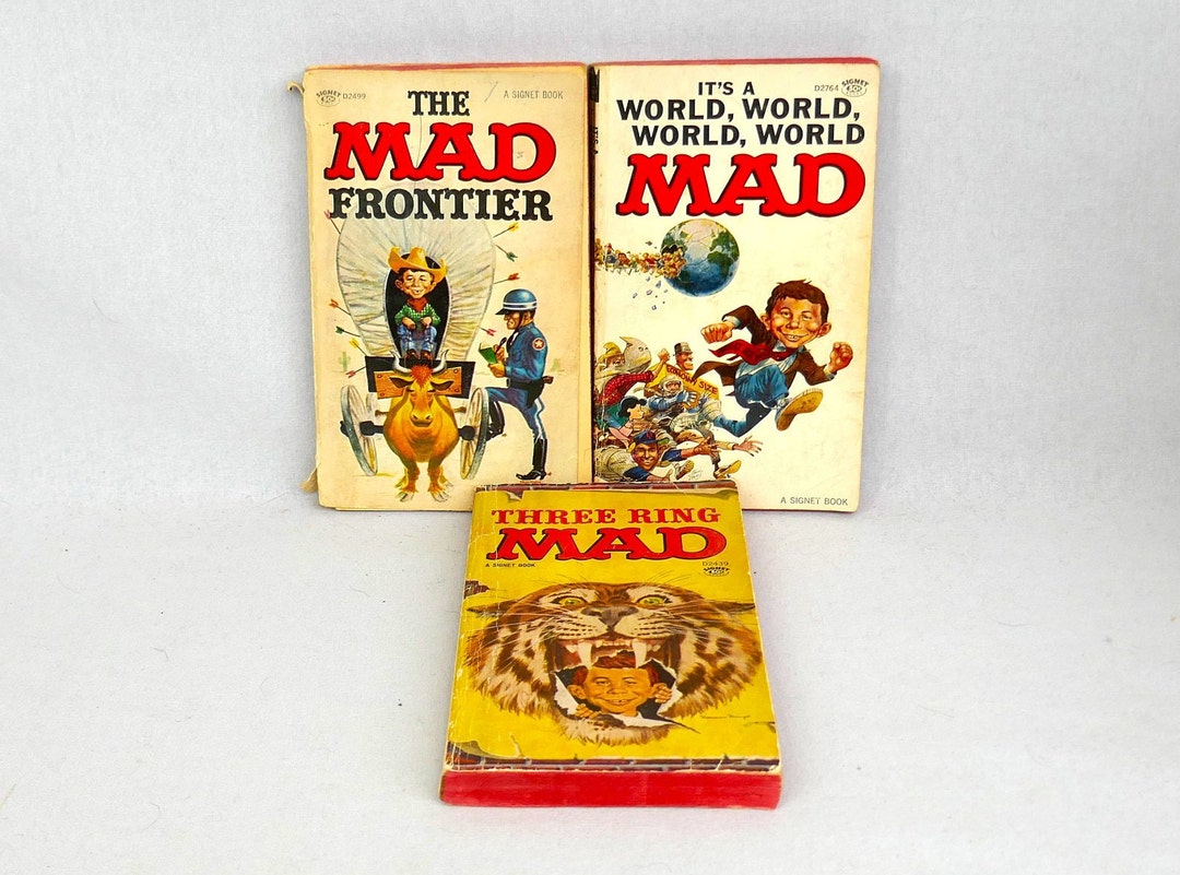 Lot of 3 MAD Books From Mid-1960s Three Ring MAD, the MAD Frontier, It ...