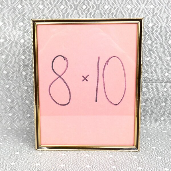 Gold Tone Picture Frames 8x10 Etsy