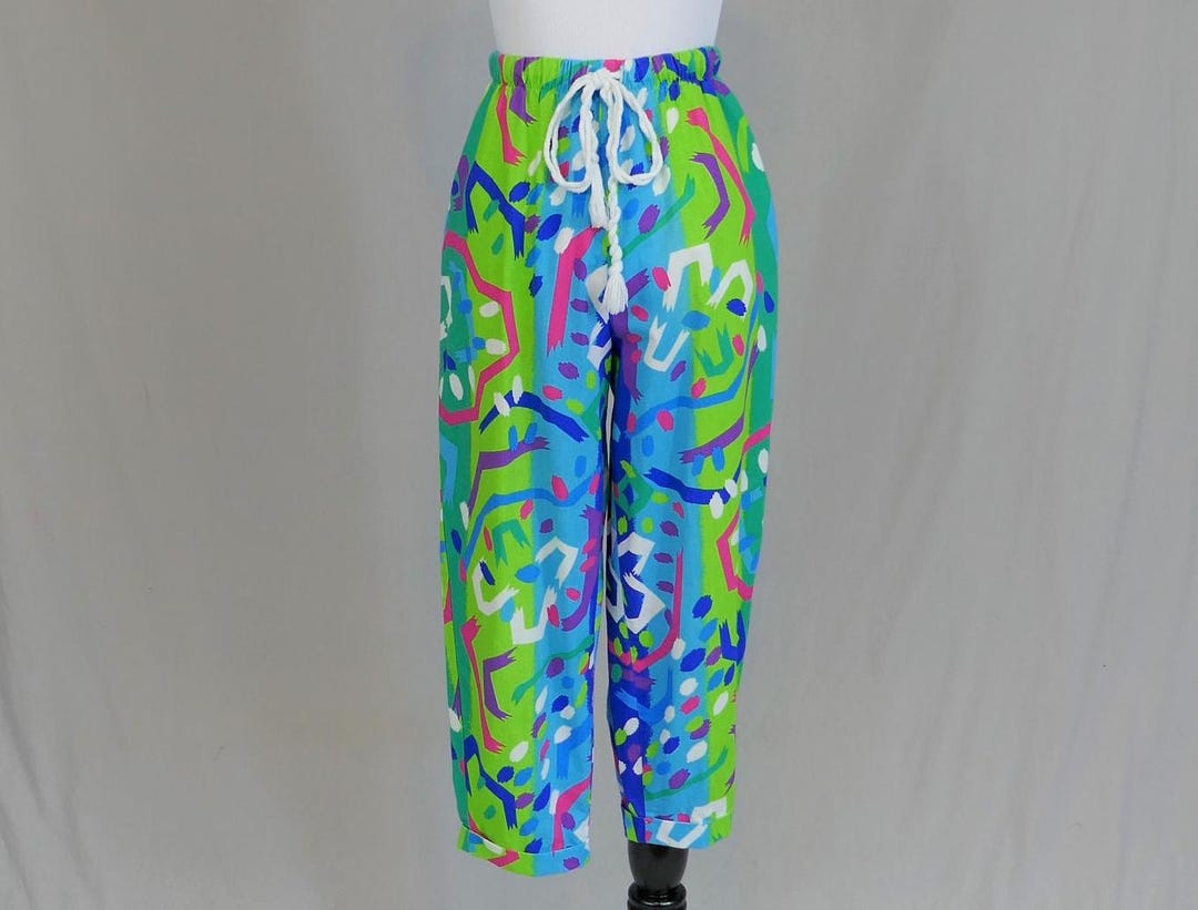 80s Palmetto's Capris - 22-28" Elastic Waist - High Rise - Casual ...