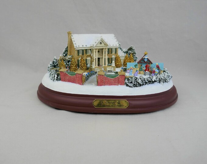 Elvis Presley Light-up Graceland - A Christmas to Remember Sculpture ...