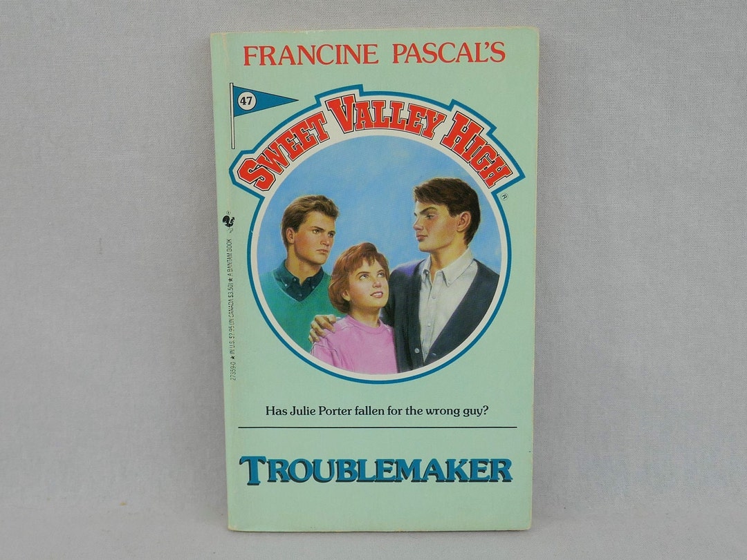 Sweet Valley High #47: Troublemaker (1988) by Francine Pascal - Vintage Teen Fiction Book - Etsy