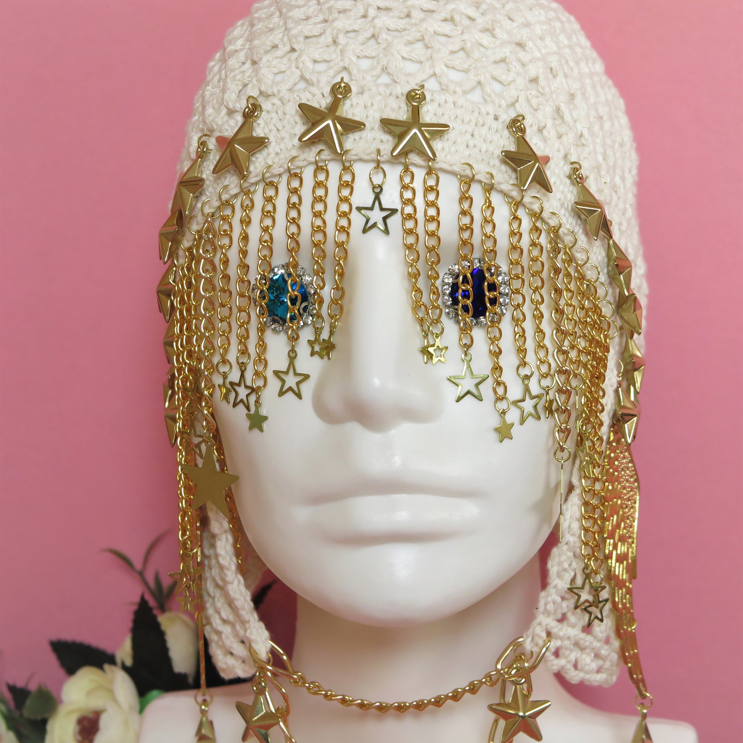 Cleopatra Egyptian Headpiece Goddess Queen Aphrodite Nefertiti Grecian ...
