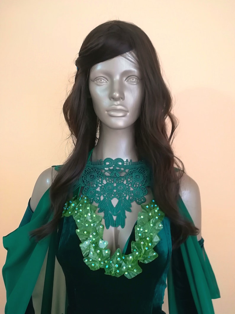 Sexy Poison Ivy Costume Halloween Cosplay Poison Ivy Corset Green Ivy