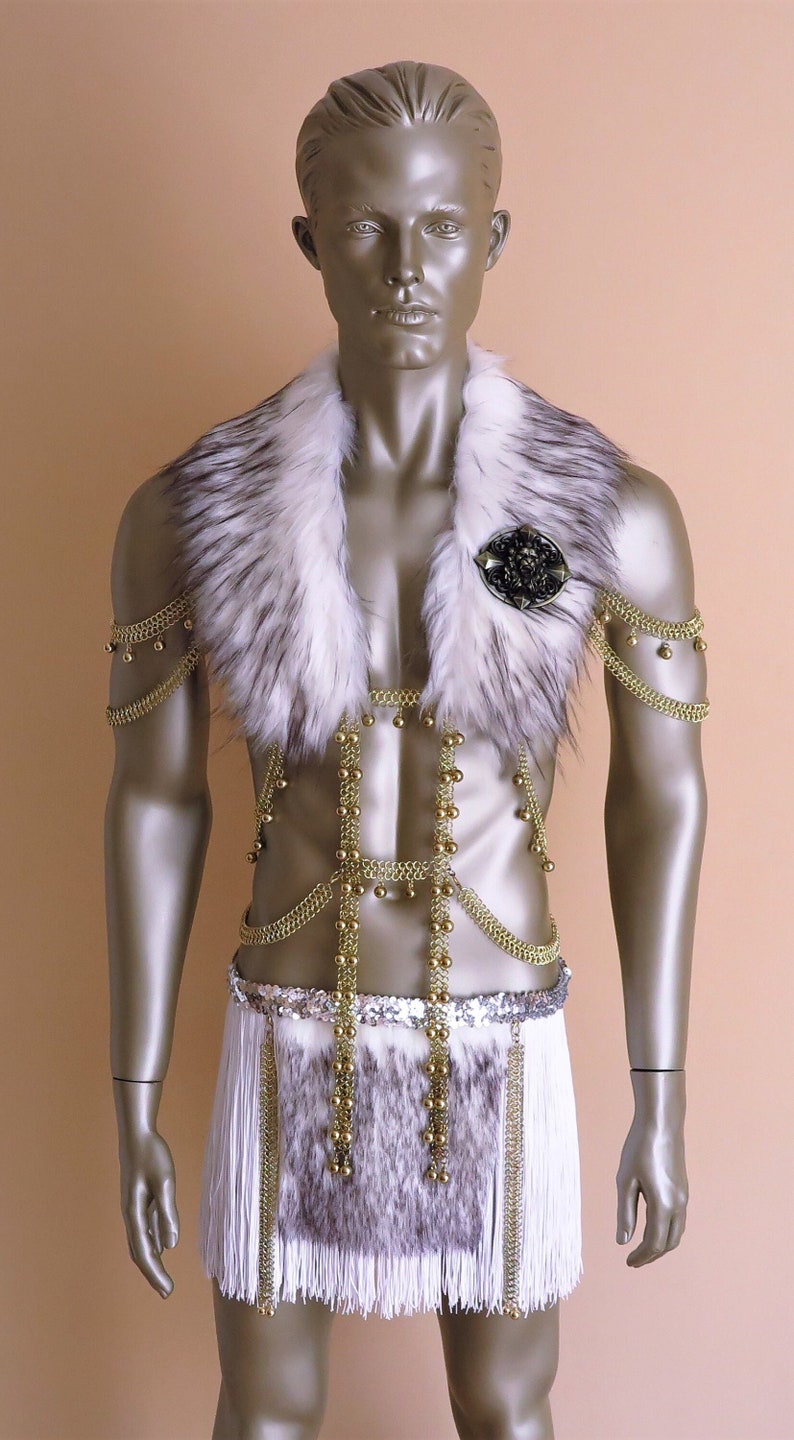 VIKINGS WEDDING DRESS Viking Costume Men Viking Fur Cloak Viking Mantle ...