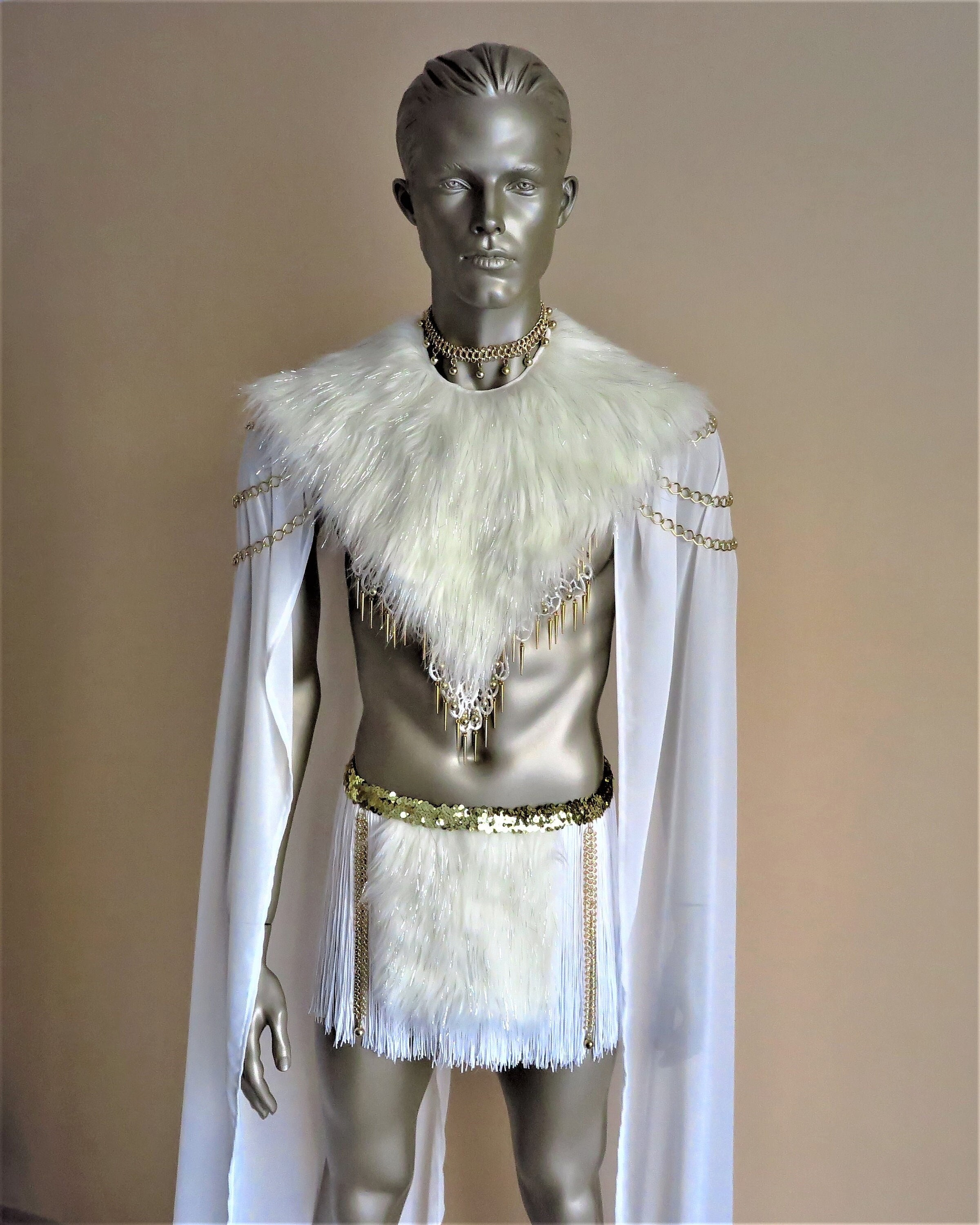 GOD COSTUME for Burning Man Sexy Men Fantasy Costume Warrior Costume ...