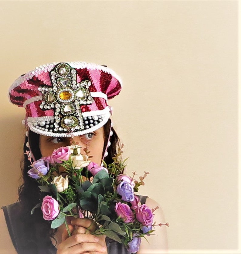 FESTIVAL HAT PINK for Burning Man Hat Marching Band Hat - Etsy