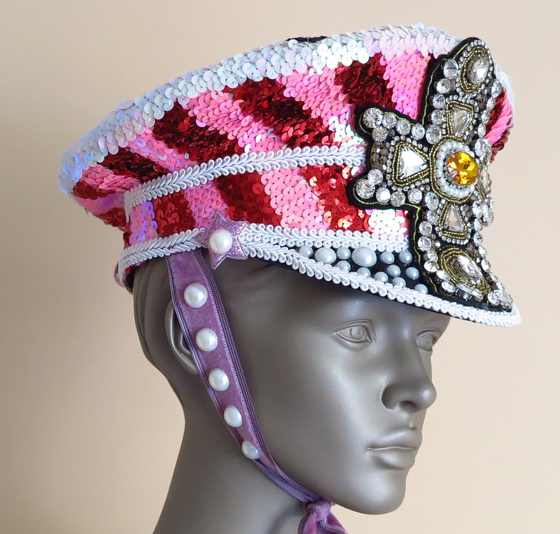 FESTIVAL HAT PINK for Burning Man Hat Marching Band Hat - Etsy