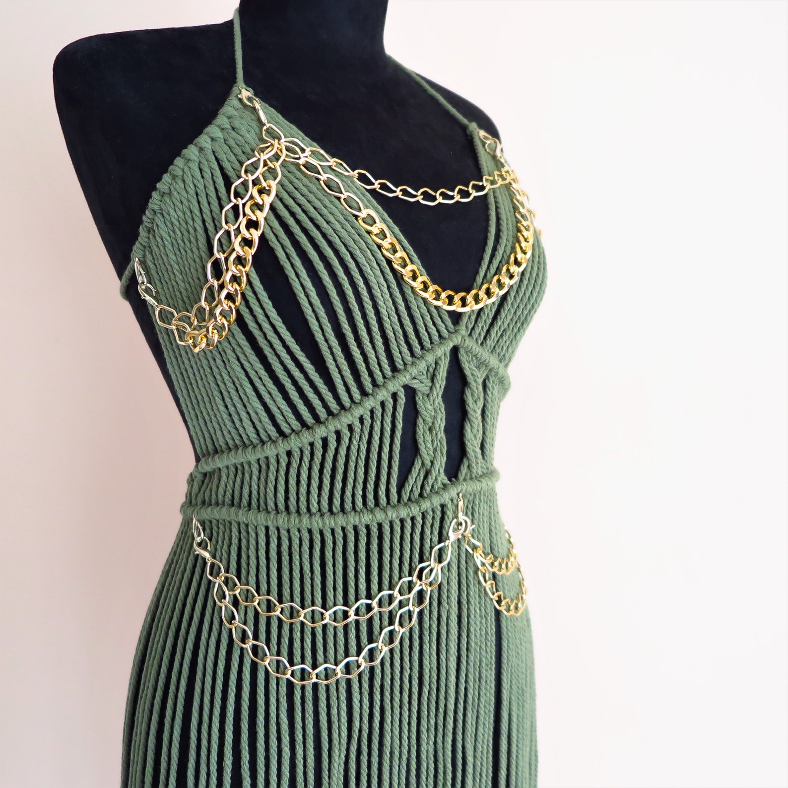 Macrame dress photoshoot macrame clothing | Etsy