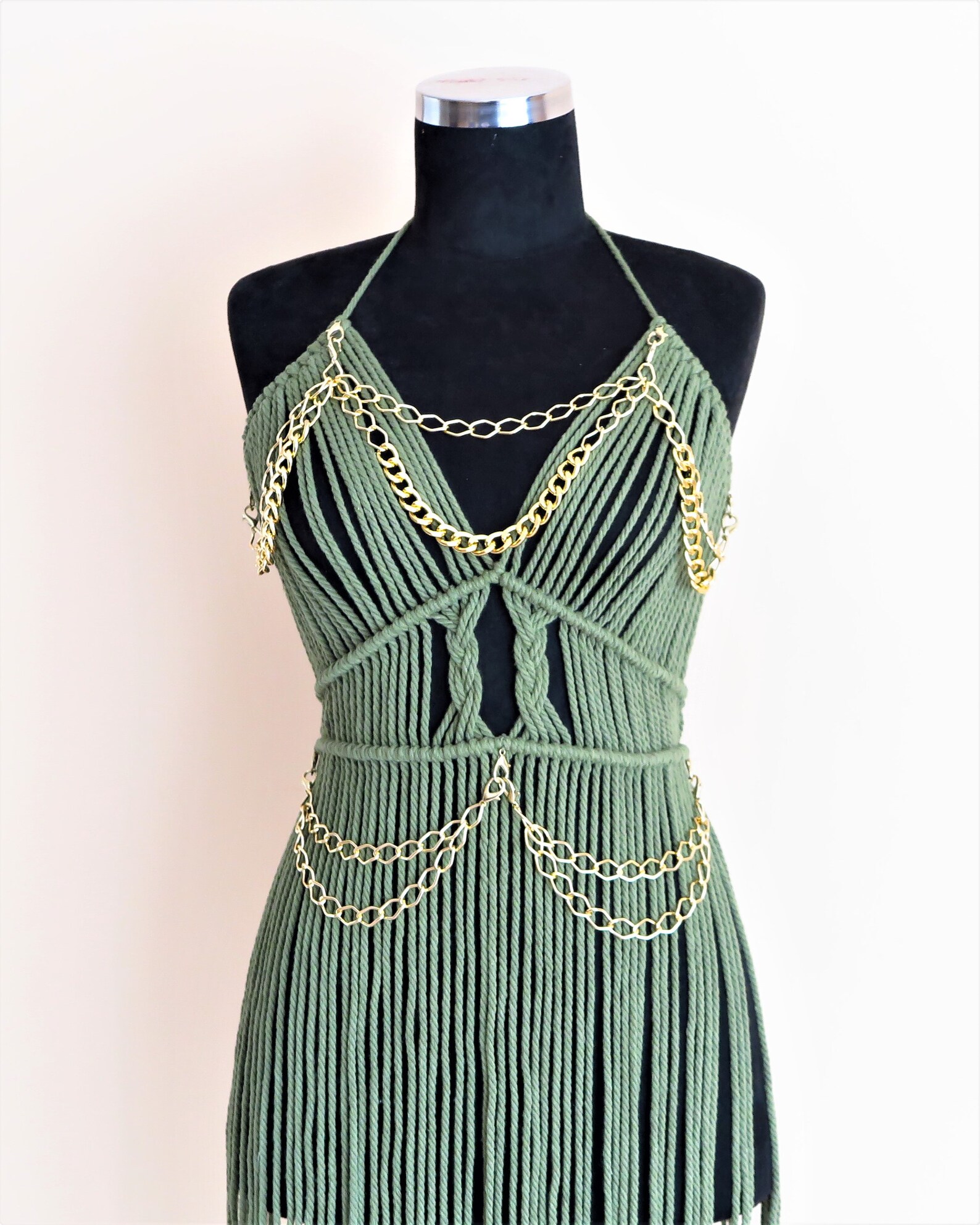 Macrame dress photoshoot macrame clothing | Etsy