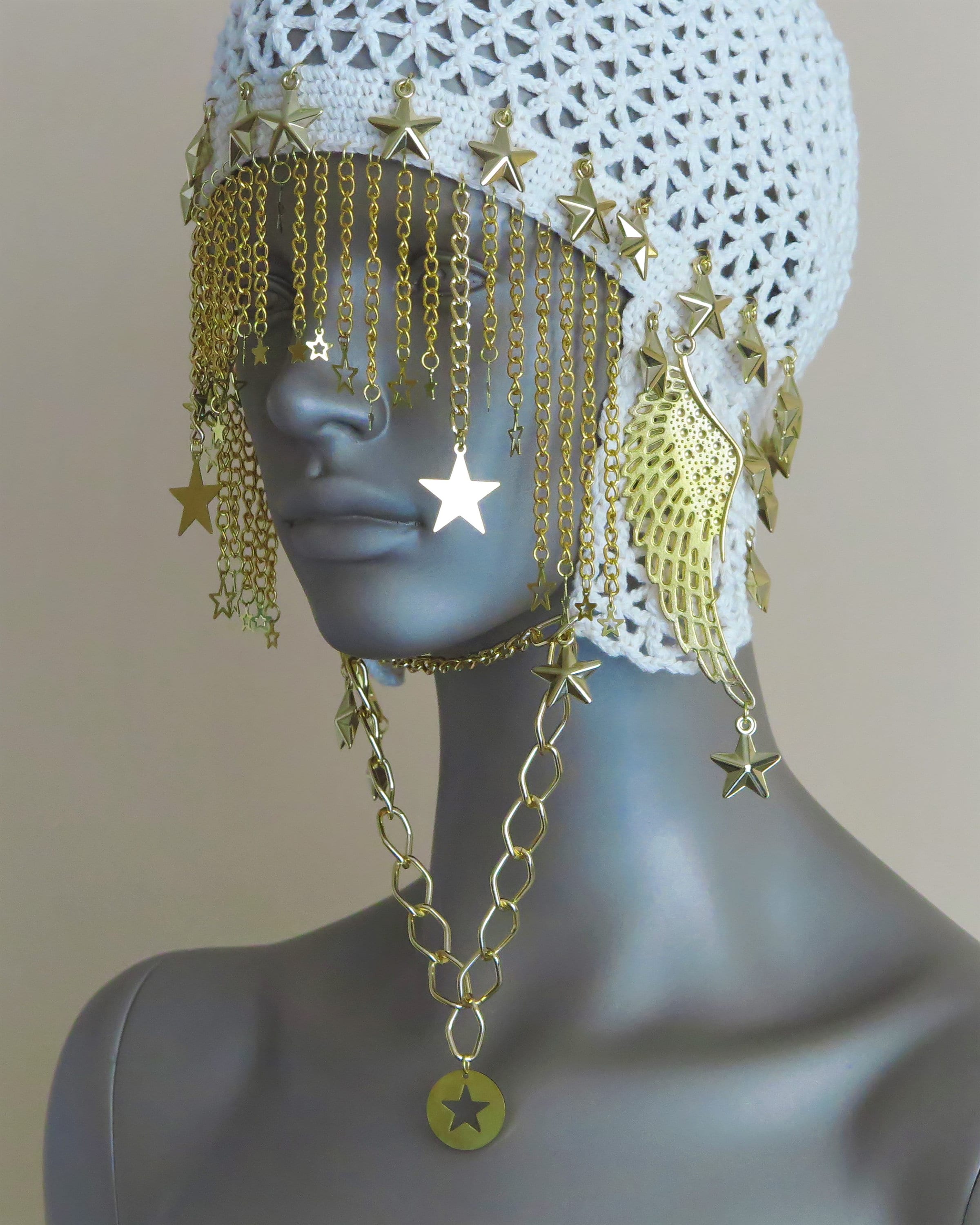 Cleopatra Egyptian Headpiece Goddess Queen Aphrodite Nefertiti Grecian ...