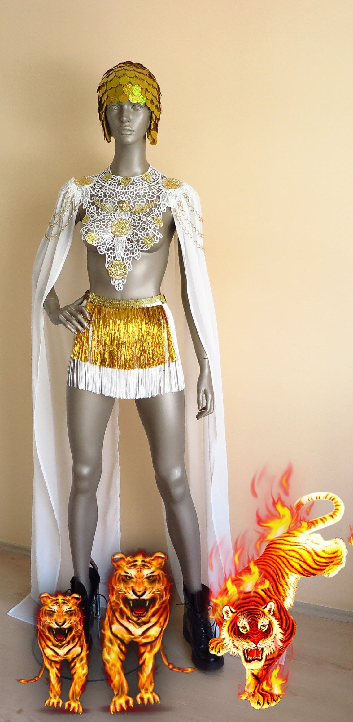 GODDESS GOD COSTUME for Burning Man Outfit Men Wedding Cloak - Etsy Canada