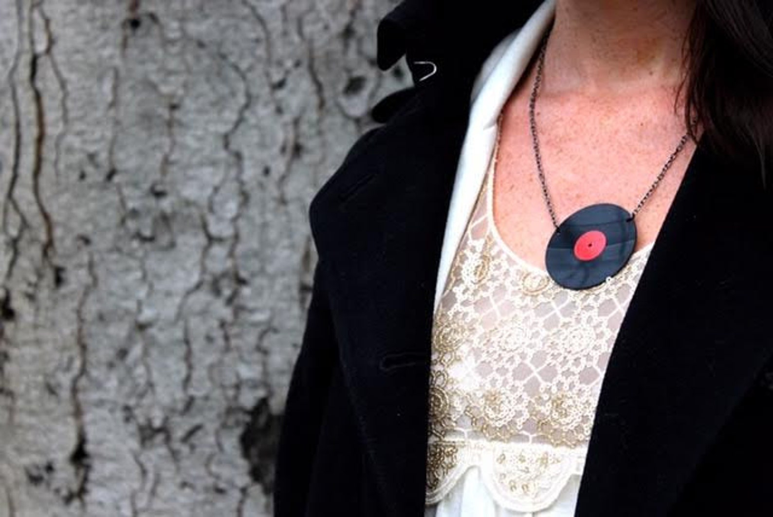 Vinyl Record Necklace - Etsy