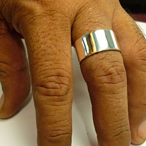 Silver Band Ring 10 Mm Sterling Silver 925 Gifts for Her - Etsy