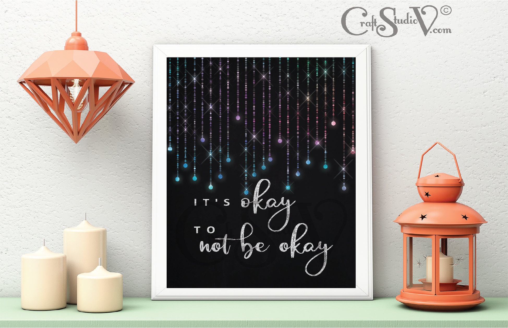 Its Okay to Not Be Okay Mental Health Poster Inspirational - Etsy