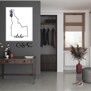 Idaho State Printable Wall Art Signs State of Idaho Poster - Etsy
