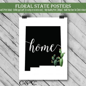 New Mexico State Sign Art New Mexico State Printable Wall Art - Etsy