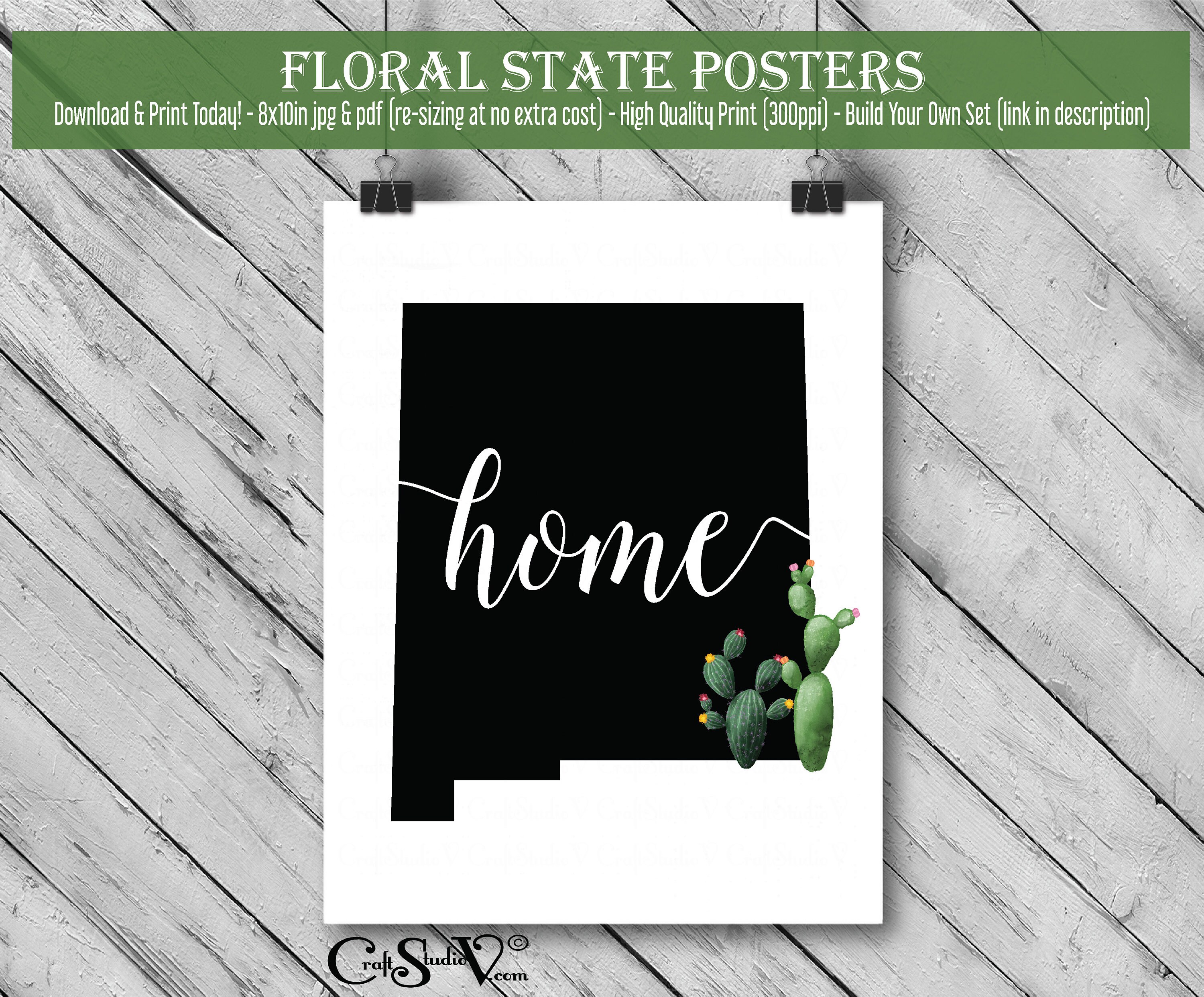 New Mexico State Sign Art New Mexico State Printable Wall Art - Etsy