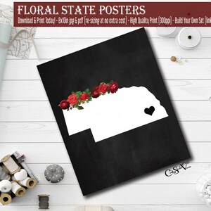 Nebraska State Sign Decor Art Nebraska State Printable Wall - Etsy