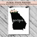 Georgia State Printable Wall Art Signs, State of Georgia Poster Prints ...