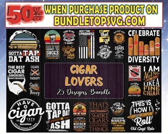 Cigar Svg Bundle | Etsy