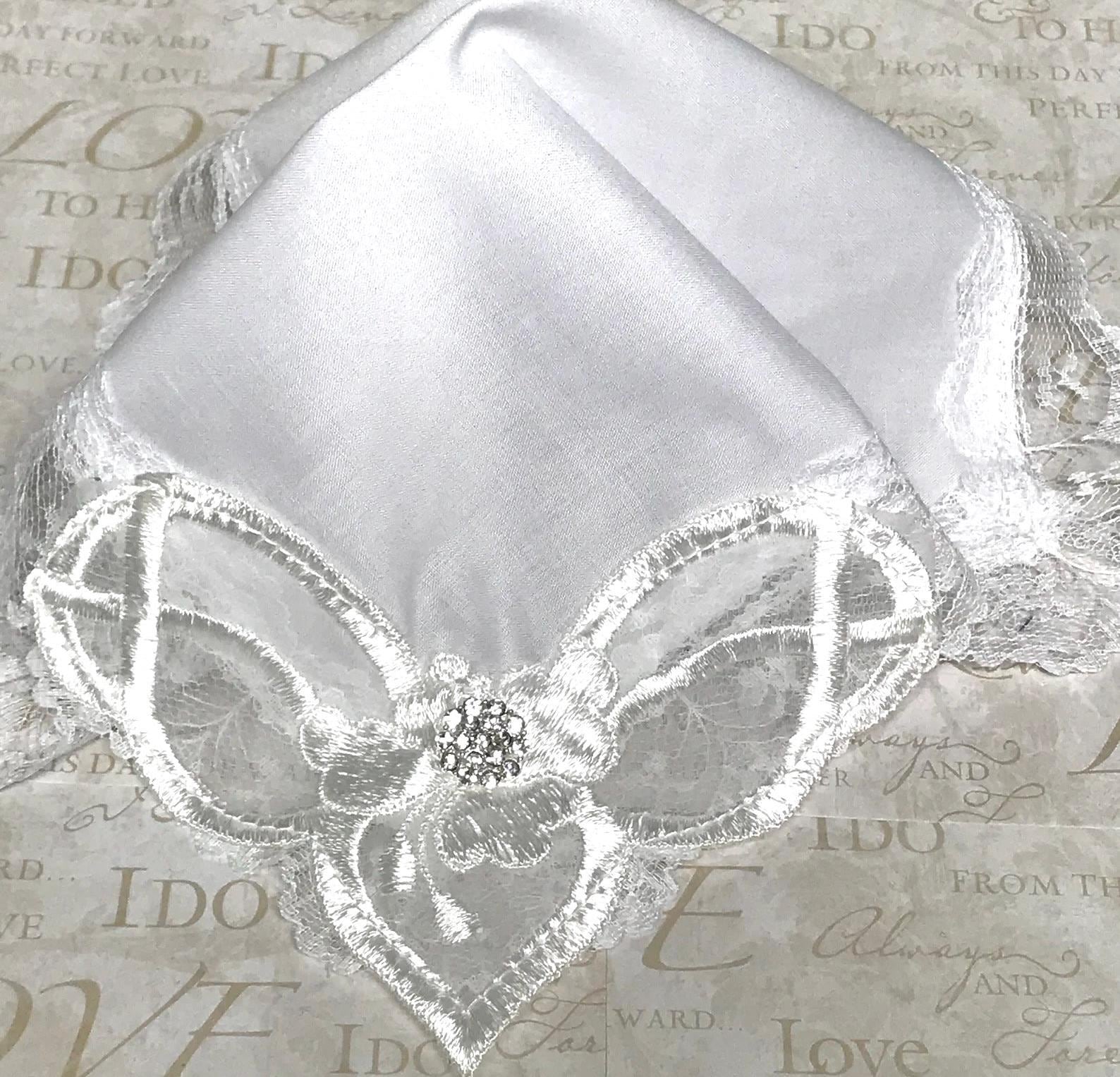 White Cotton Wedding Hankie. Hankies - Etsy