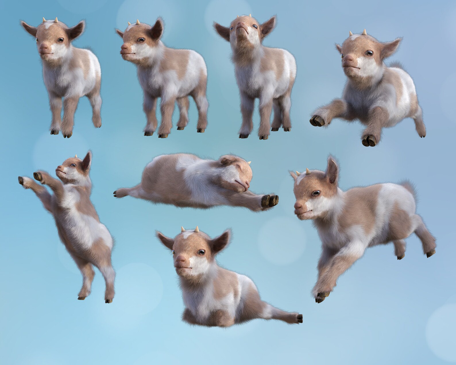 24 Little Goat's PNG Overlays Goat Overlays Goat - Etsy UK