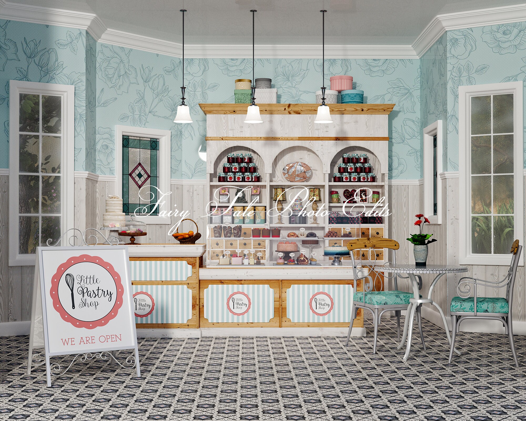 Little Bakery Digital Backdrop Bakery Backdrop Backdrop - Etsy Australia