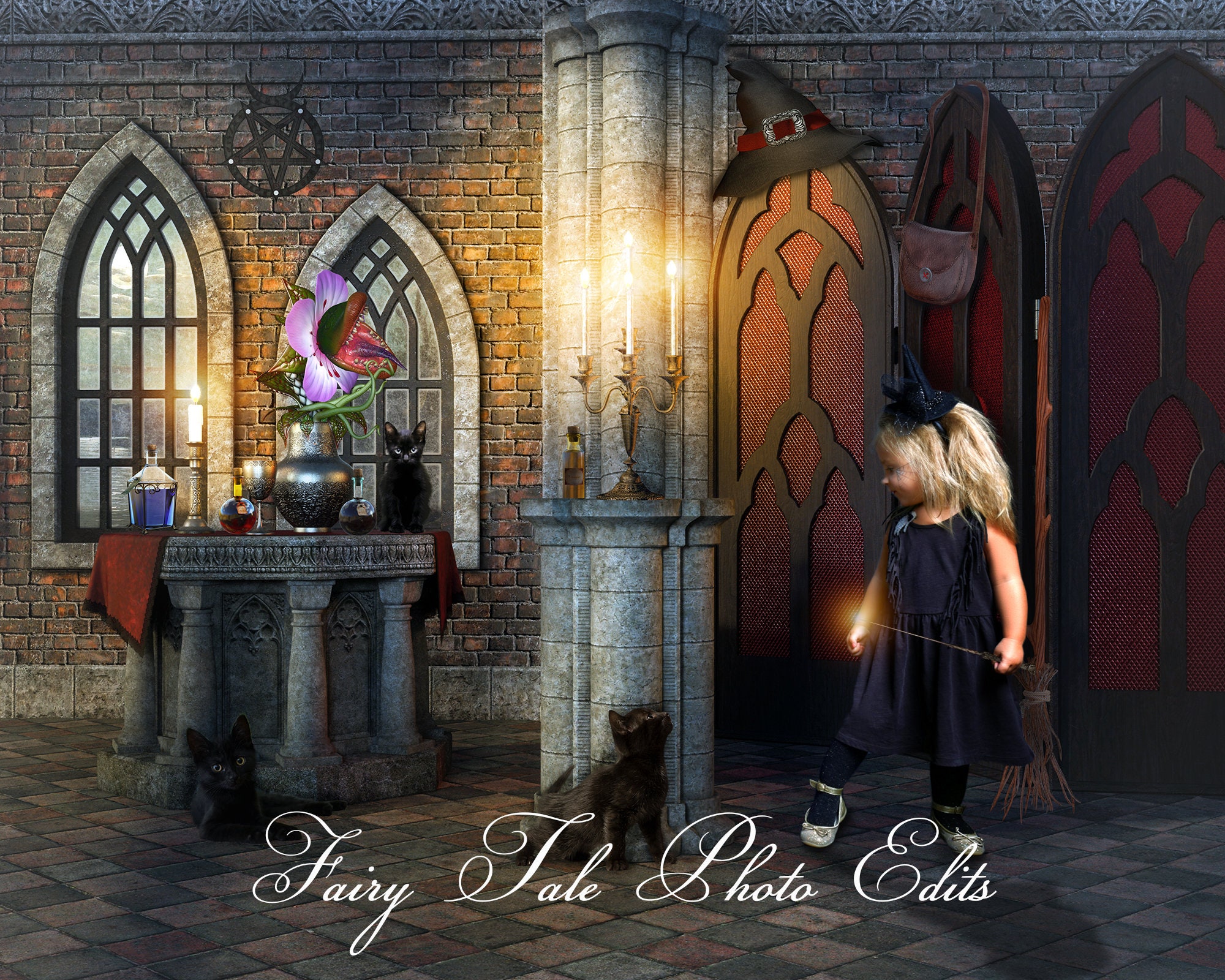 Witches/wizards Room Digital Backdrop Halloween Backdrop | Etsy