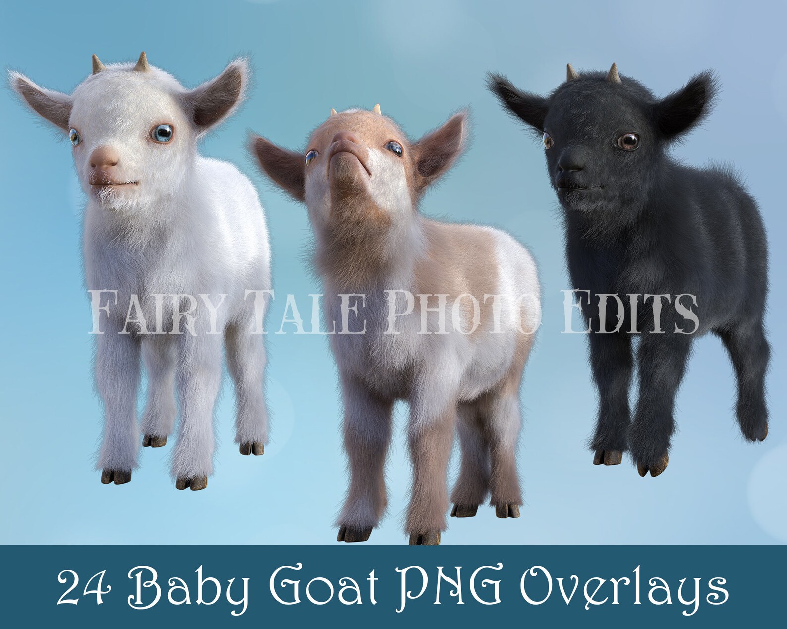24 Little Goat's PNG Overlays Goat Overlays Goat - Etsy UK