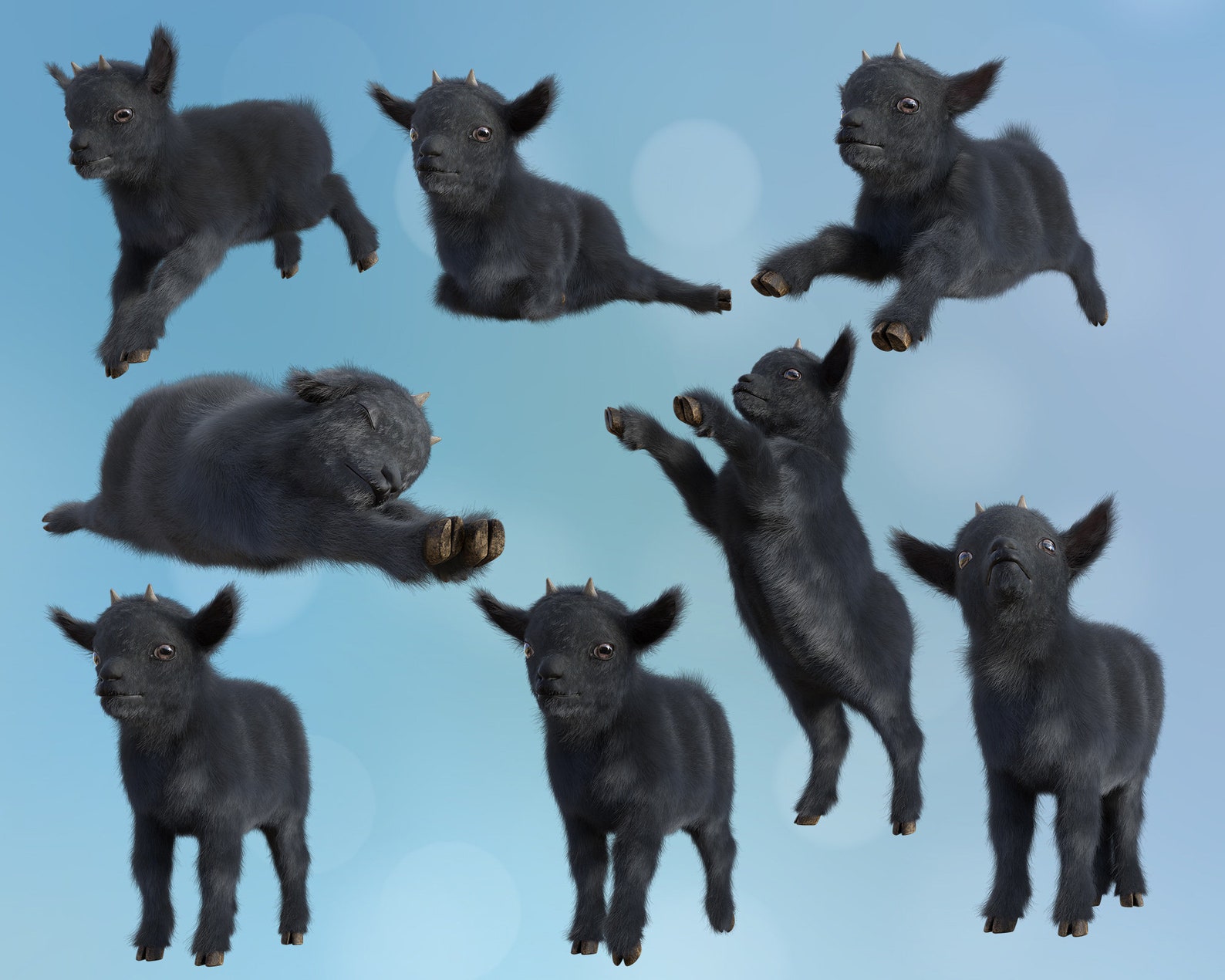 24 Little Goat's PNG Overlays Goat Overlays Goat | Etsy UK