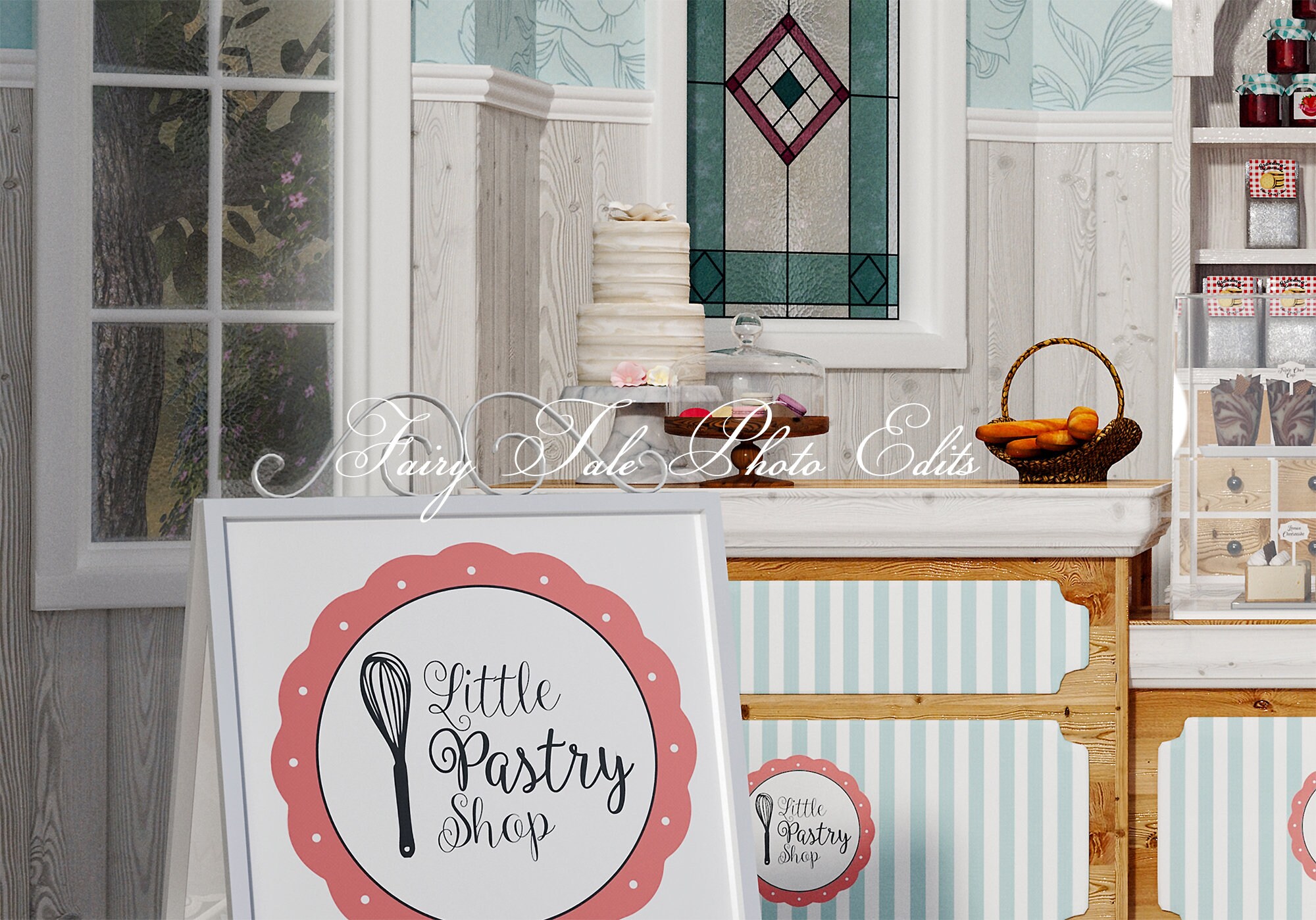 Little Bakery Digital Backdrop Bakery Backdrop Backdrop - Etsy Australia