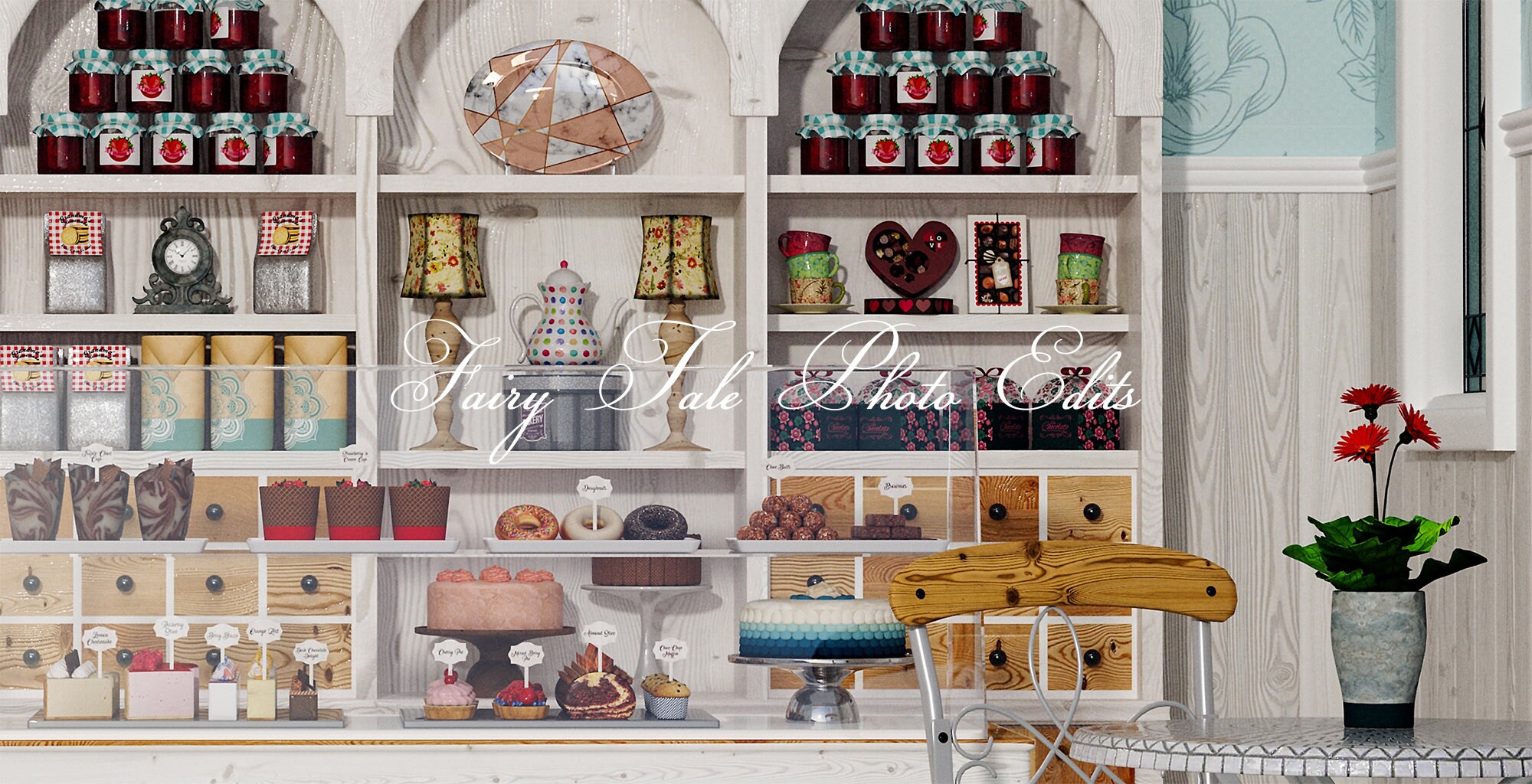 Little Bakery Digital Backdrop Bakery Backdrop Backdrop | Etsy Canada