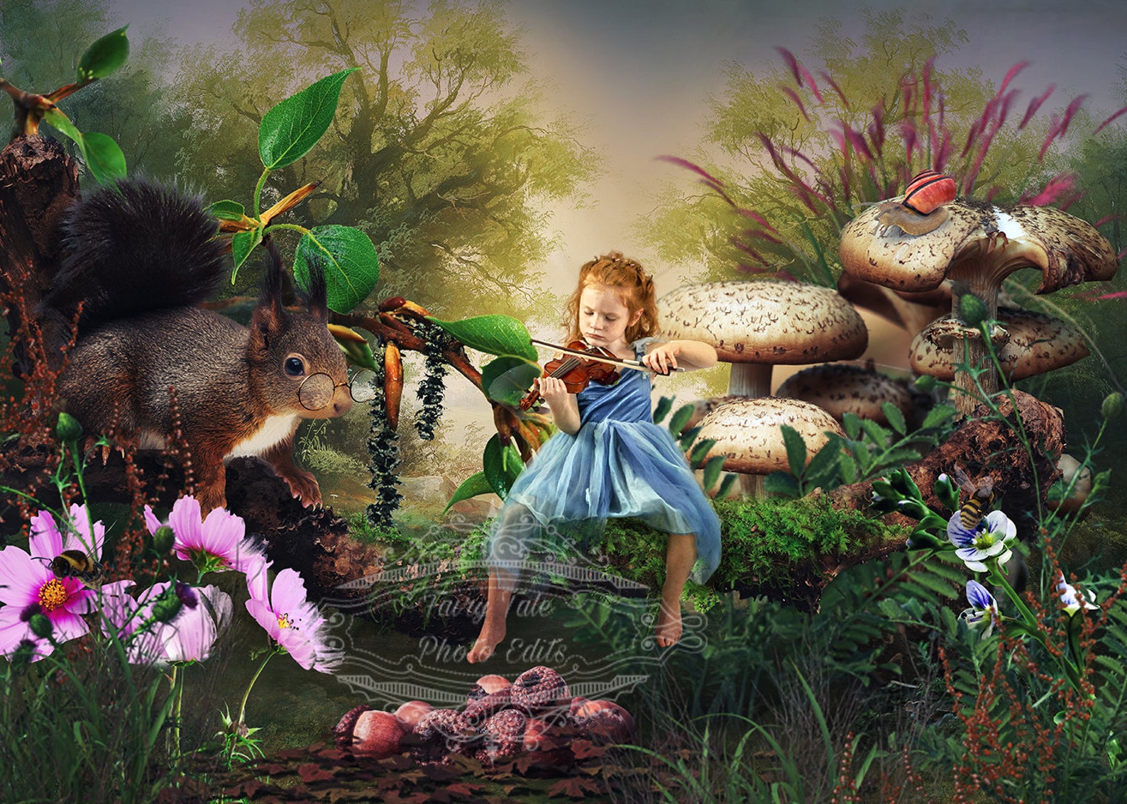 Custom Fairy Tale Portrait Child Fairy Tale Art Fairy Tale | Etsy