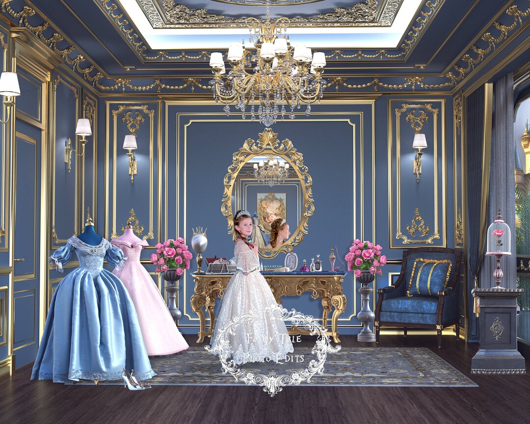 Princess Dressing Room Backdrop, Castle Backdrop, Palace Backdrop ...