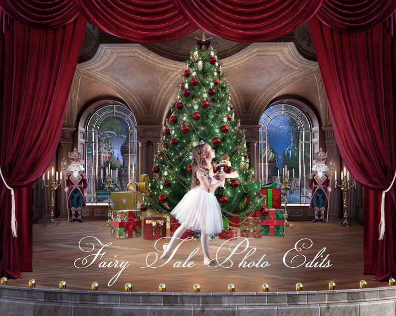 Nutcracker Ballet Backdrop Ballet Backdrop Christmas - Etsy