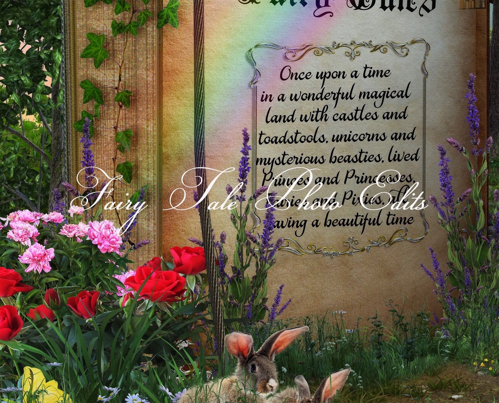 The Book of Fairy Tales Digital Backdrop Fairy Tale Backdrop | Etsy UK