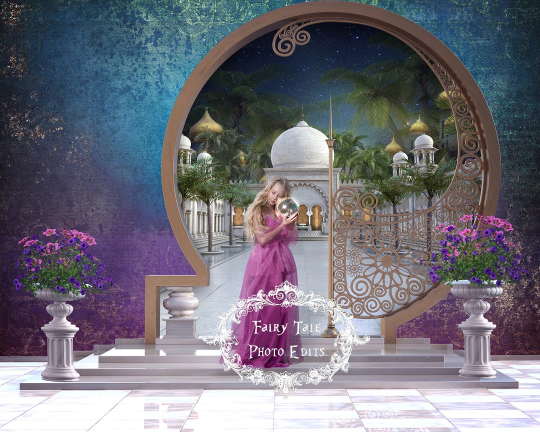 Arabian Outlook Backdrop, Jasmine Backdrop, Arabian Backdrop, Princess ...