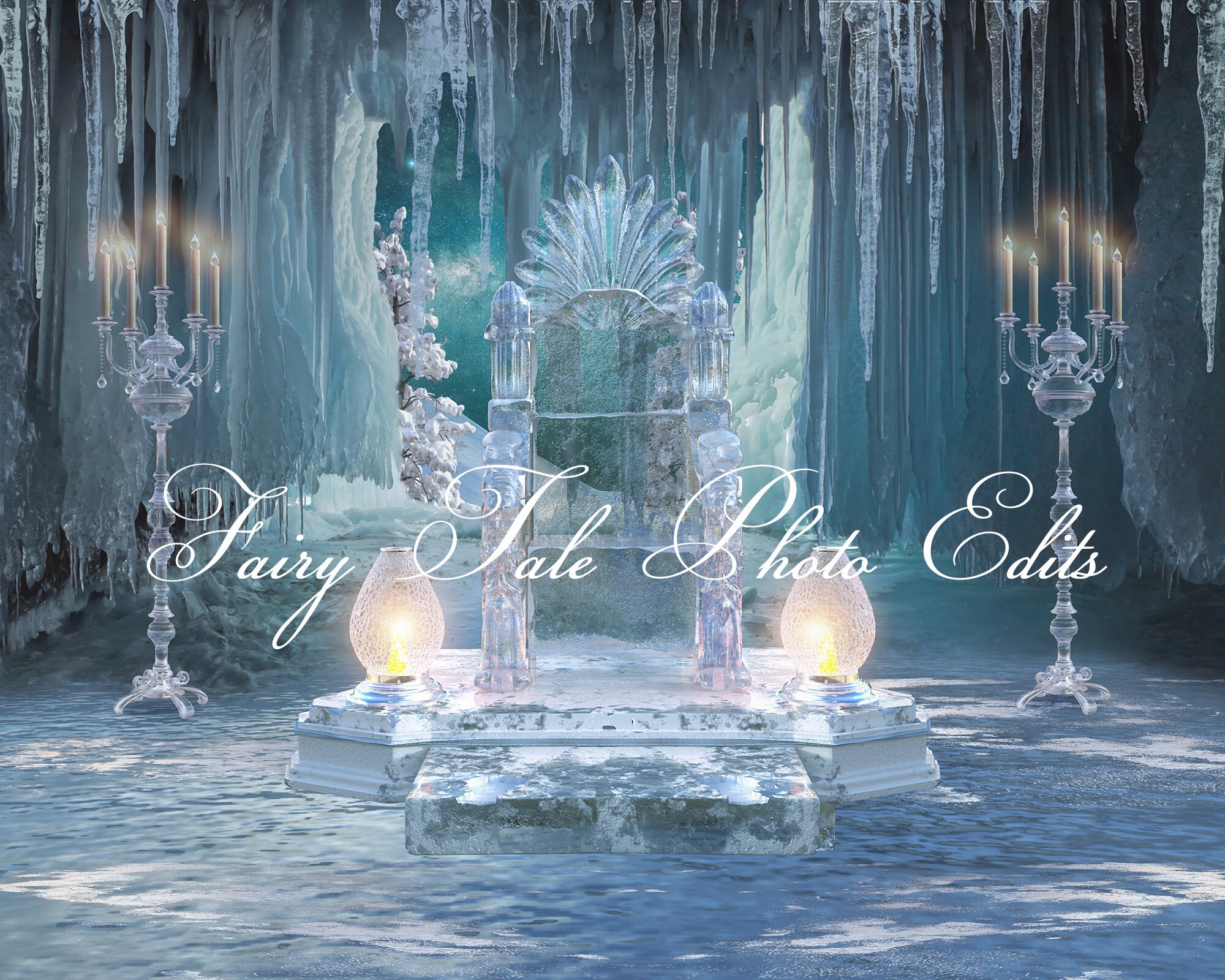 Ice Throne Digital Backdrop Ice Princess Backdrop Frozen - Etsy Canada
