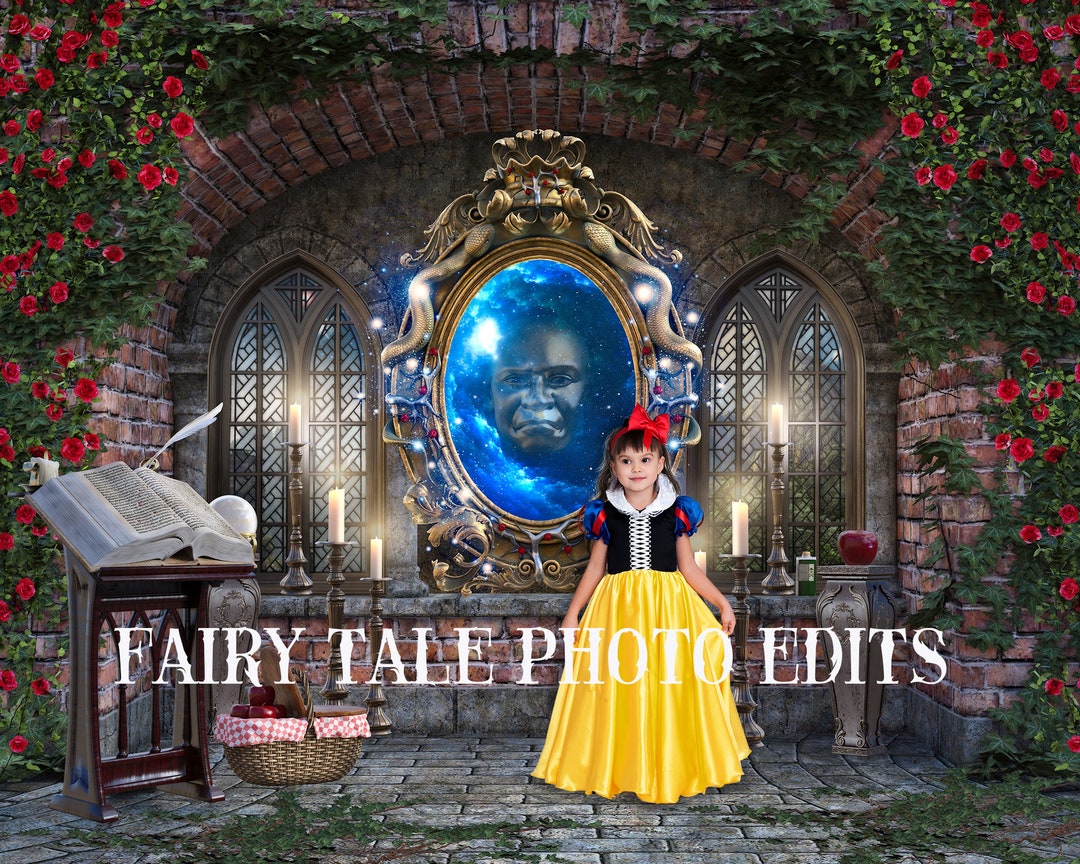 Snow White Backdrop, Mirror Mirror Backdrop, Fairy Tale Backdrop, Snow ...