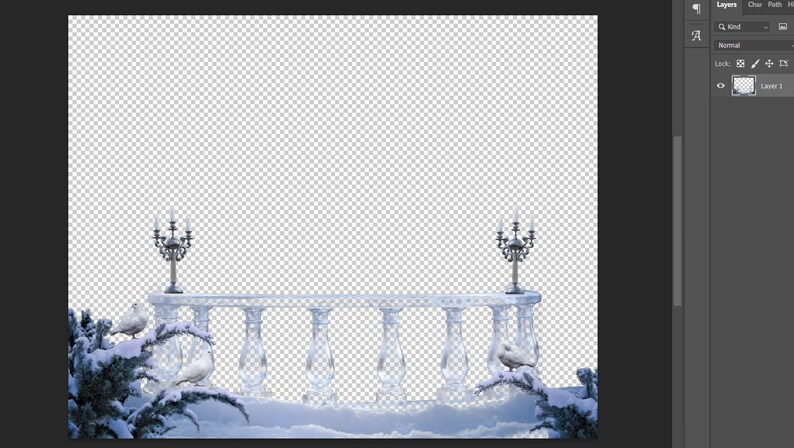 The Ice Castle Digital Backdrop With Balcony Overlay. Ice - Etsy UK