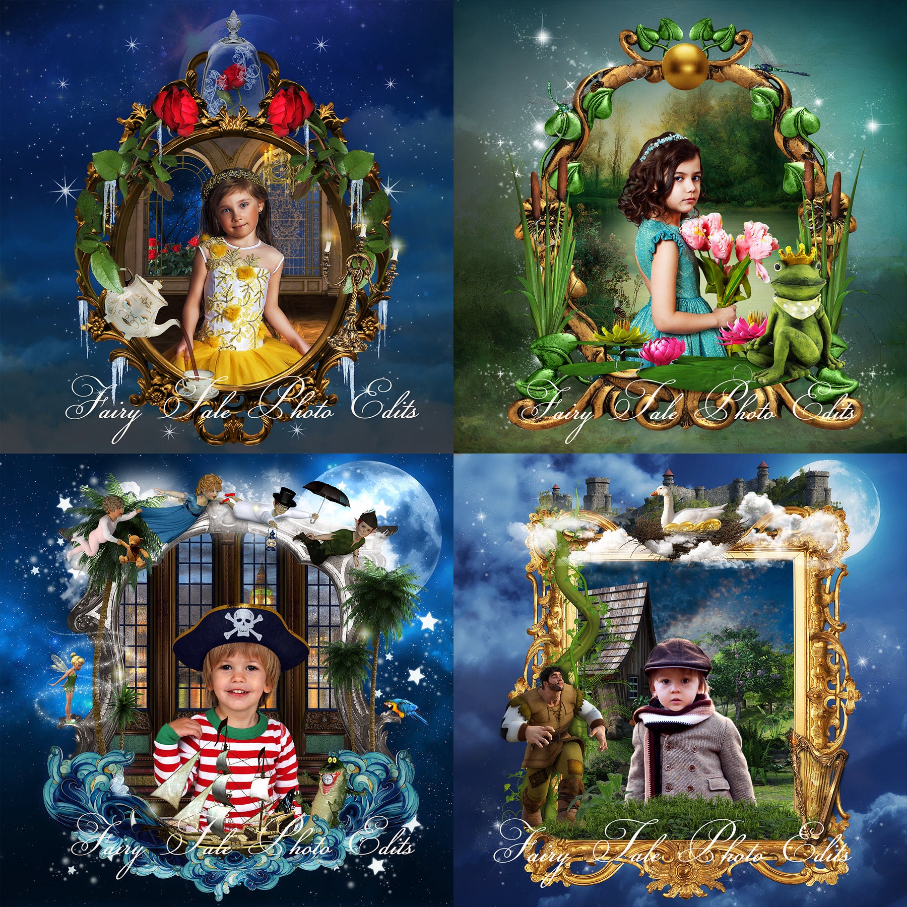 Fairy Tale Story Digital Backdrop Set Vol 2 With Frame - Etsy UK