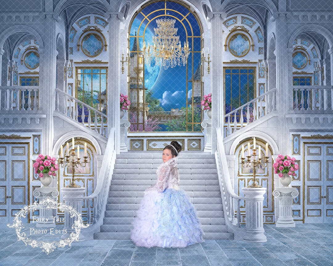 Enchanted Palace Digital Backdrop Princess Backdrop Fairy - Etsy