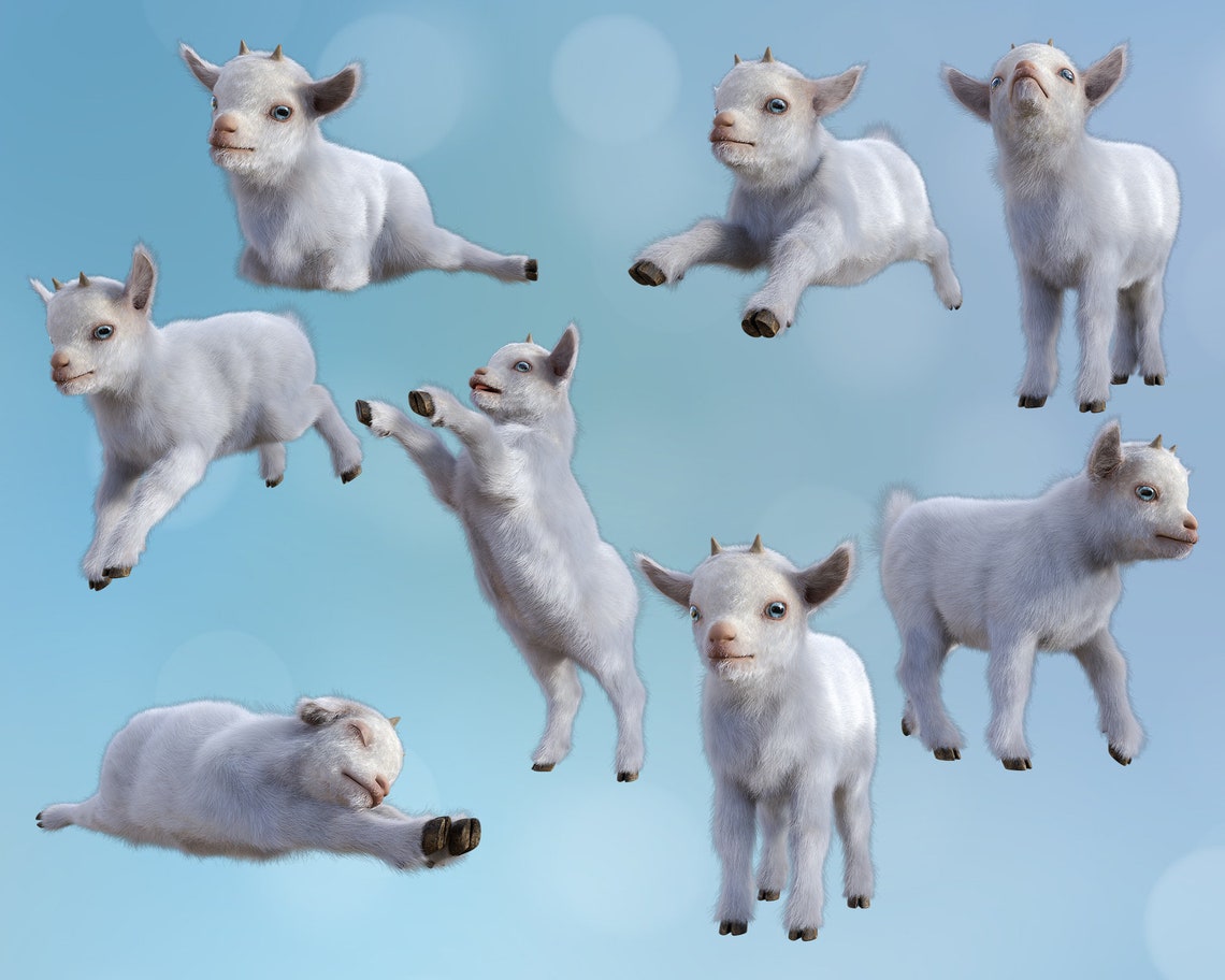 24 Little Goat's PNG Overlays Goat Overlays Goat - Etsy UK