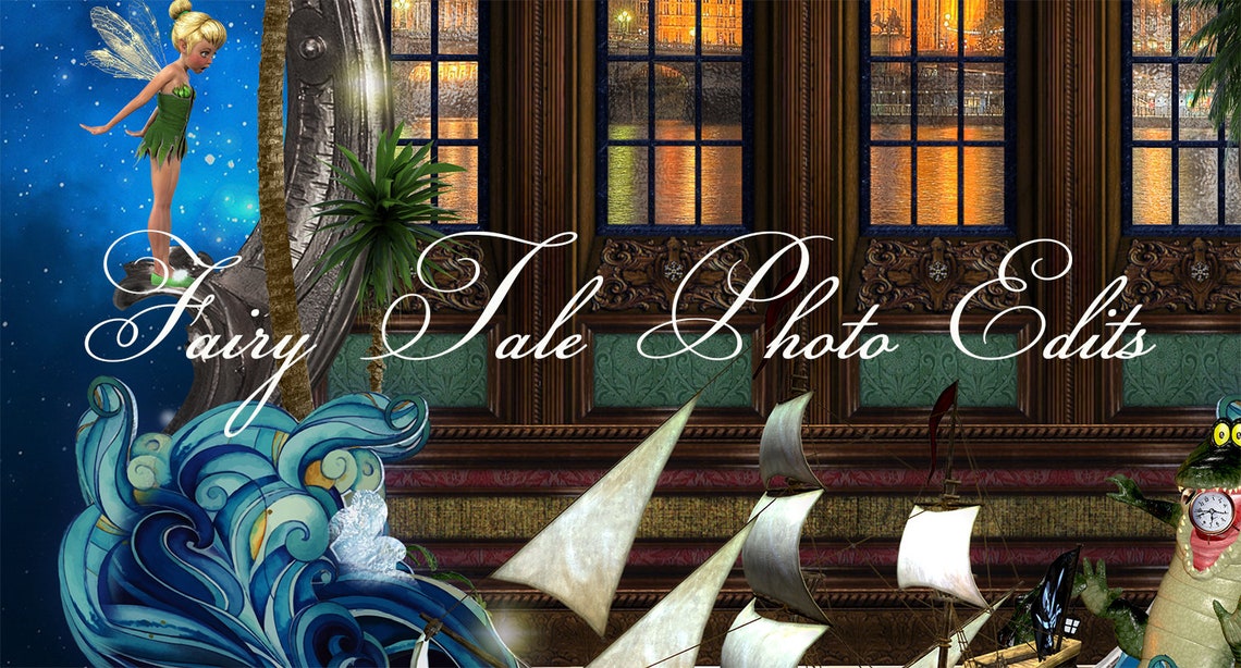 Peter Pan Frame Digital Backdrop With Frame Overlay Peter - Etsy