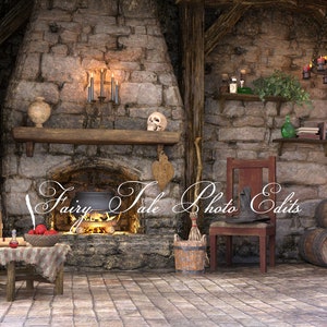 Witchy Cottage Backdrop, Halloween Backdrop, Witch Backdrop, Halloween ...