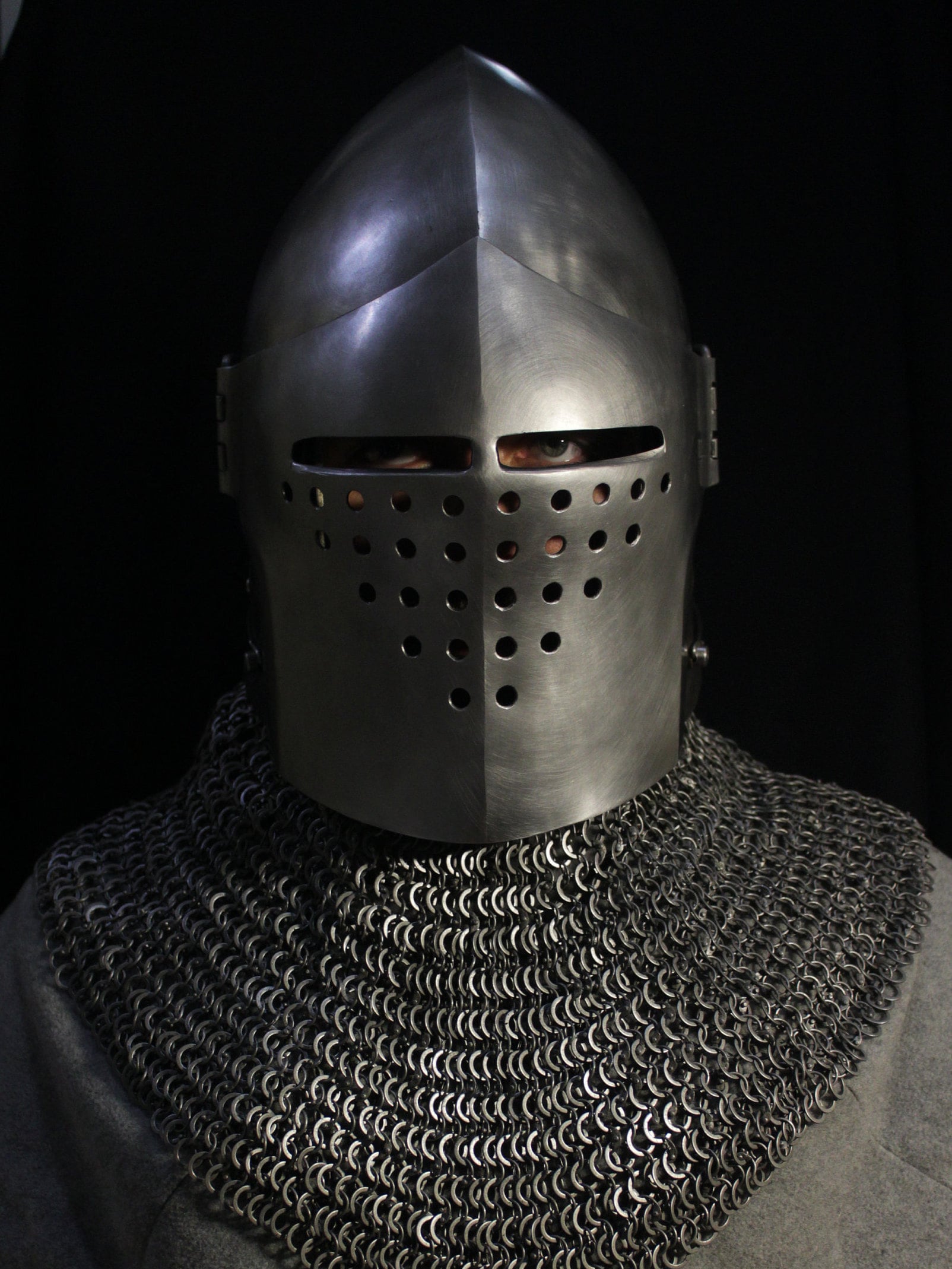 Medieval Italian Bascinet Spoleto with aventail | Etsy