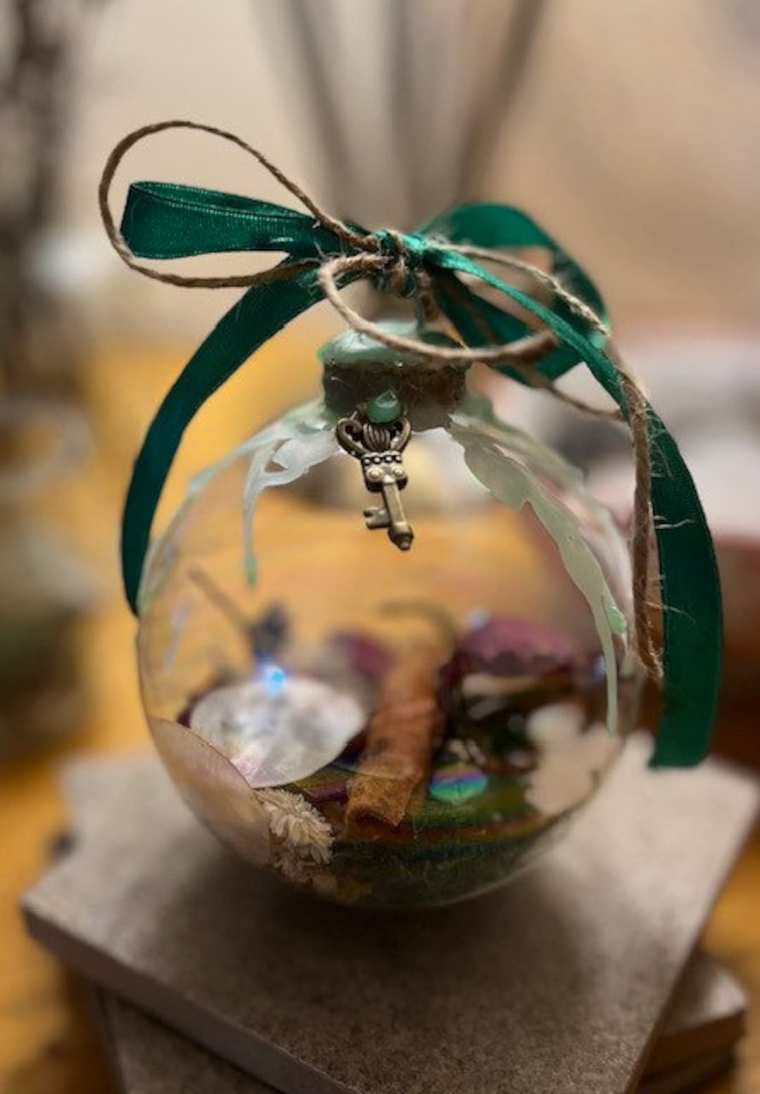 Home Blessing Witch Ball - Unique Handmade Witch Ball With Herbs and ...